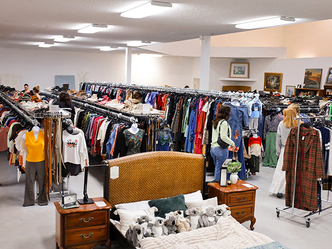 The thrill of the hunt brings shoppers together in a shared mission: finding that perfect piece at a price that feels like you've gotten away with something.