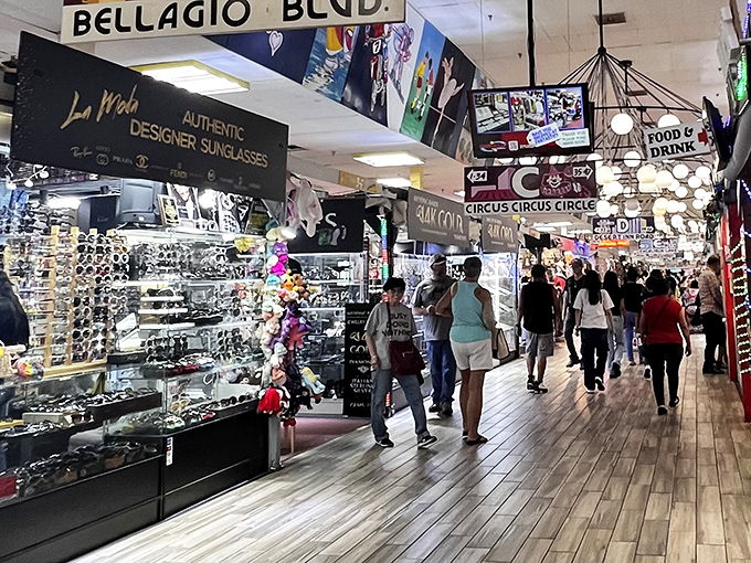 Welcome to "Bellagio Blvd"&mdash;where the sunglasses are plentiful, the walkways are wide, and unlike the real Strip, you won't need a map to find your way back.