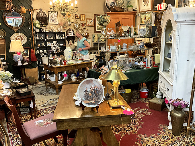 Every booth tells a story &ndash; this one's apparently about someone who never met a collectible they didn't like. Marie Kondo would have a panic attack.