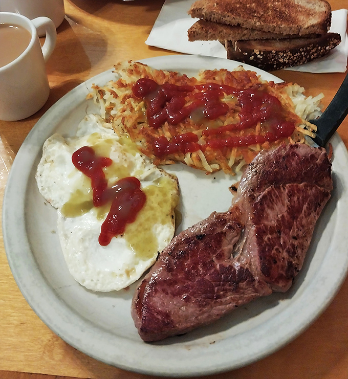 Steak and eggs: the breakfast of champions, or at least people who plan to champion their way through a day of Minnesota winter.