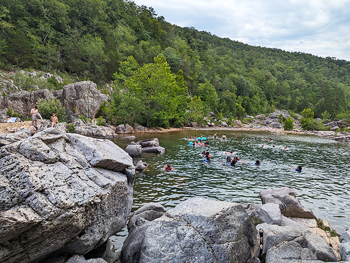 Summer days here mean natural rock slides and swimming holes that put any manufactured water park to shame.