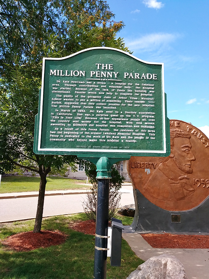 History stands tall beside the penny, telling the heartwarming tale of children who turned pocket change into healthcare.