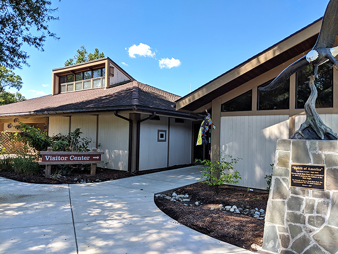 The visitor center doesn't just welcome&mdash;it whispers promises of discovery, like that friend who always knows where the adventure begins.