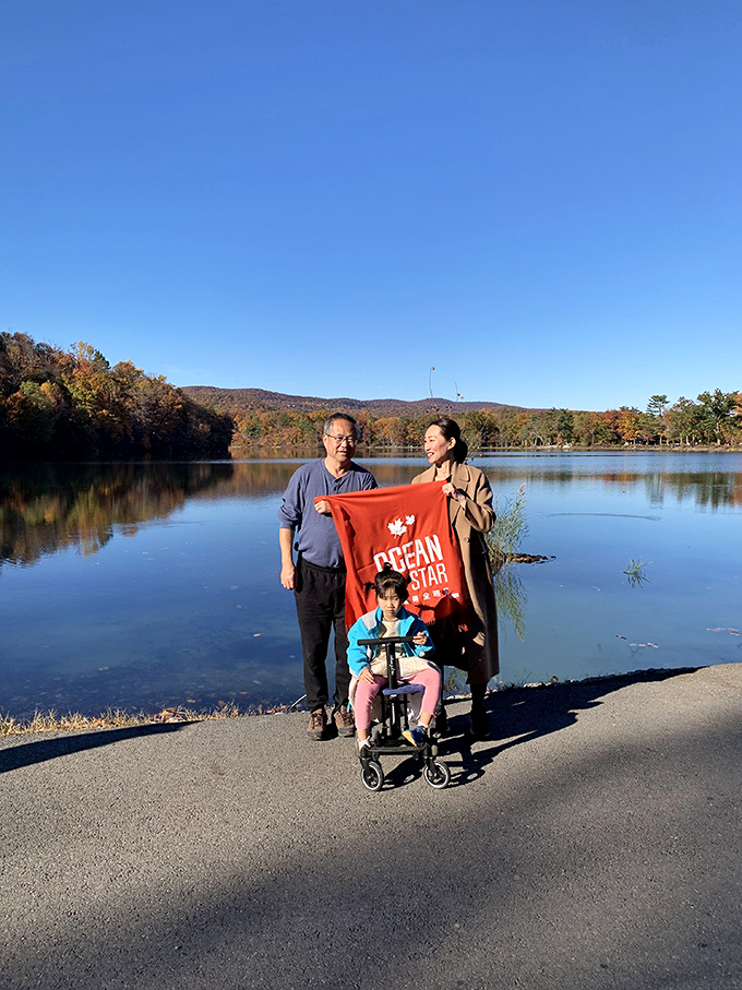 Family memories in the making. Three generations sharing the kind of day that will become the "remember when" stories at future gatherings.
