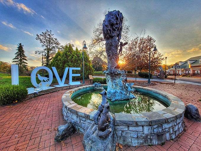 Mountain town magic captured in brick and mortar, where culture and nature shake hands daily. 