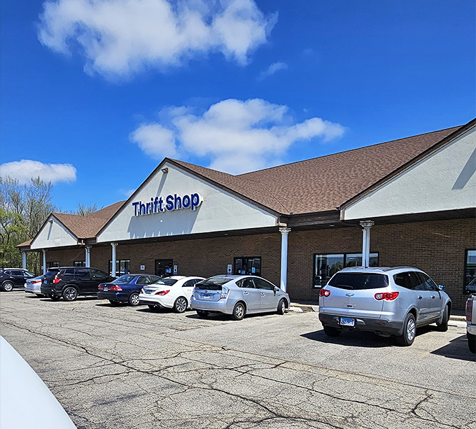 Clean lines and plenty of parking make this thrift destination as welcoming as your neighborhood.