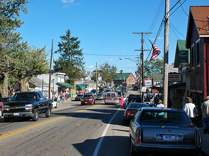 Yellow Springs marches to its own drumbeat, creating colorful streetscapes that feel like walking through a living art gallery.