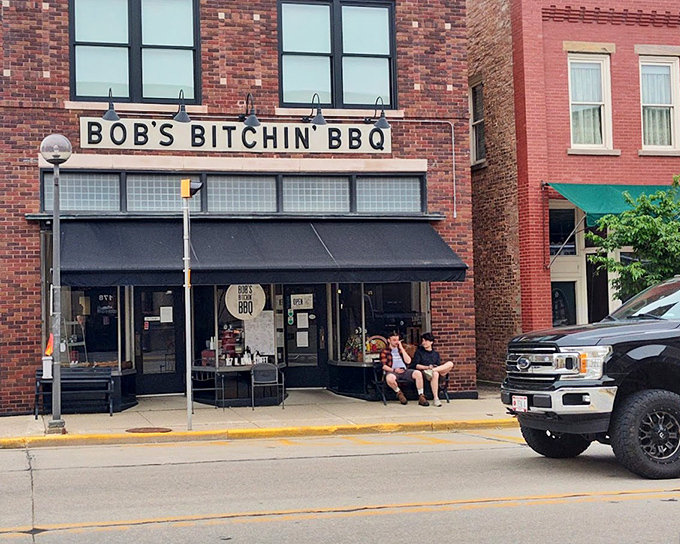 Bob's Bitchin' BBQ's brick storefront fits perfectly into Dodgeville's small-town charm &ndash; with flavors that are anything but small.