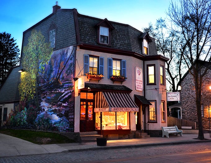 This fairy-tale bakery looks like it was plucked straight from a European postcard collection.