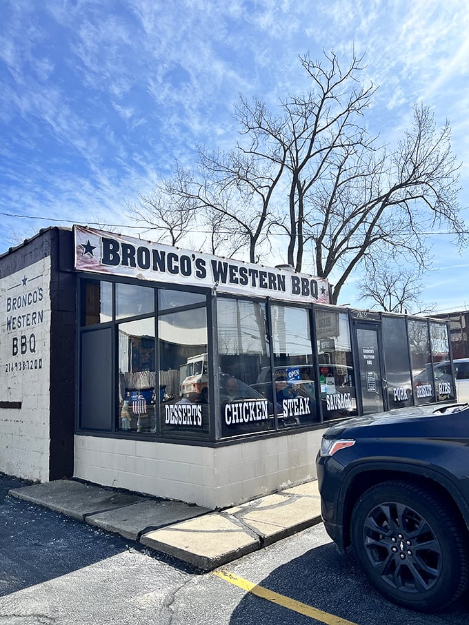 Bronco's Western BBQ proves good things come in small packages. This tiny white building houses enormous flavors!