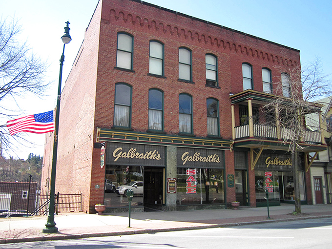 Galbraith's storefront represents the kind of local business that keeps small-town America thriving beautifully.