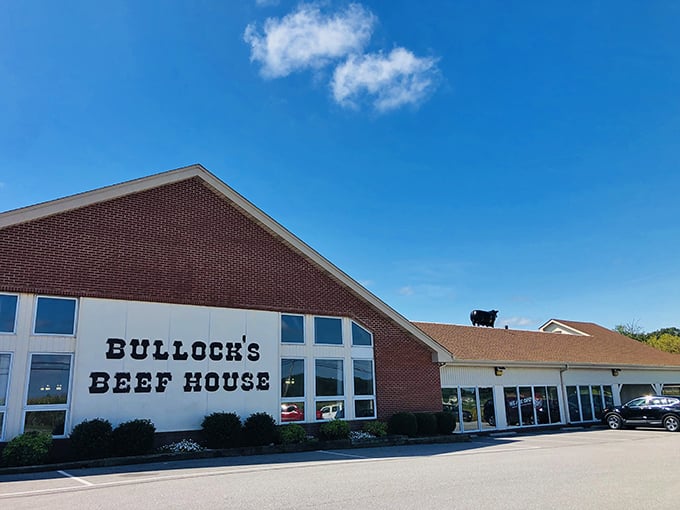 That classic brick facade whispers promises of hearty comfort food that'll remind you why simple works.