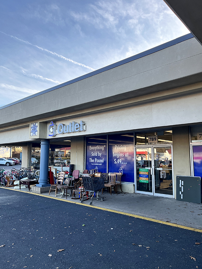 Care & Share's beautiful landscaping shows they care about details - imagine what's inside those doors!