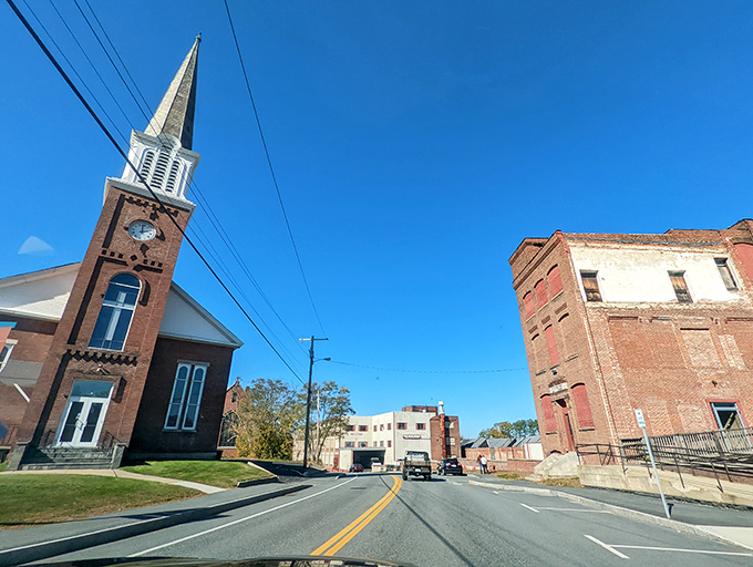 Claremont's church steeple reaches skyward like an exclamation point. Downtown streets that Norman Rockwell would have loved to paint.