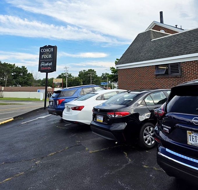 Coach & Four keeps it humble outside, saving all the drama for what lands on your plate.