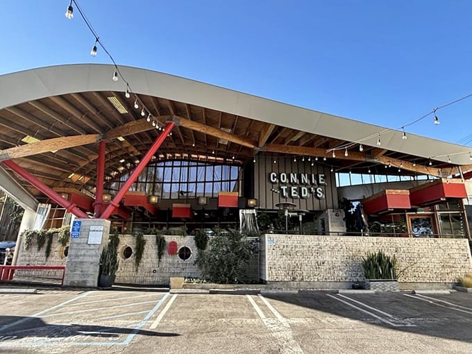 West Hollywood gets serious about seafood with architecture that's part modern art, part maritime museum masterpiece.