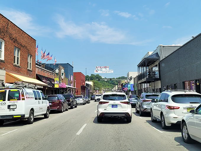 Corbin's brick buildings hold secrets of comfortable living on a sensible budget.