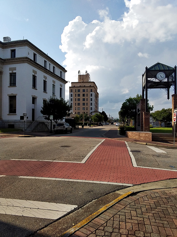 Dothan's downtown plaza opens like a town square from a Norman Rockwell painting, affordable included.