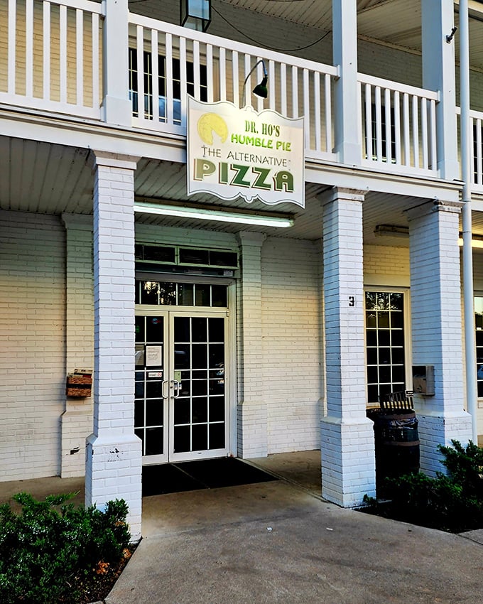 Dr. Ho's white brick facade looks more like a country doctor's office than a pizza joint &ndash; the perfect disguise for pizza greatness.