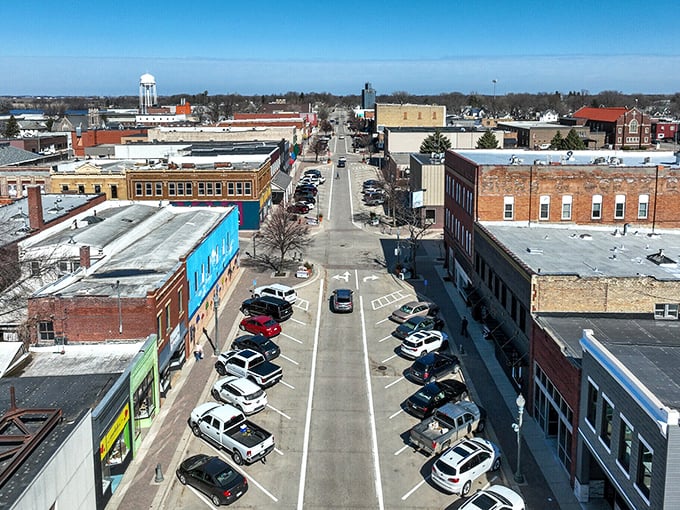 From this bird's-eye view, you can almost see your Social Security check stretching across Fairmont's affordable landscape.