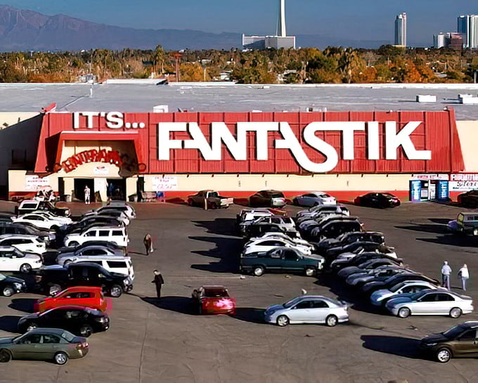 The iconic red "FANTASTIC" sign promises deals so good, you'll think you're dreaming.