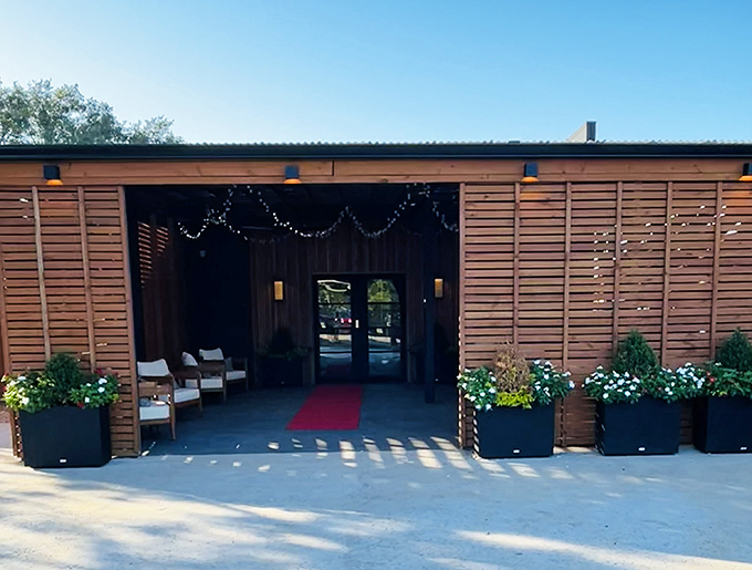 That red carpet entrance and twinkling lights create more anticipation than a Broadway opening night curtain call.