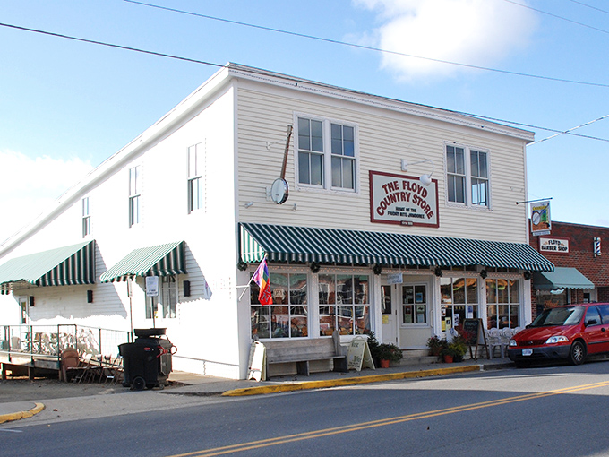 The Floyd Country Store stands ready for another night of mountain music and memories in the making.