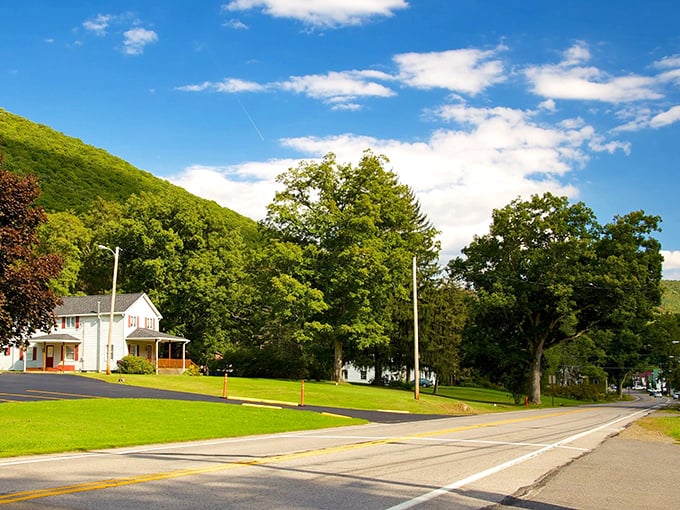 Rolling hills embrace this hidden gem where the pace matches the gentle flow of nearby streams.