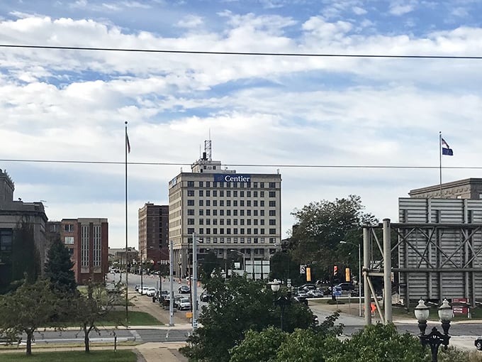 Gary's downtown shows hints of its industrial heritage, with sturdy buildings that have weathered economic storms.