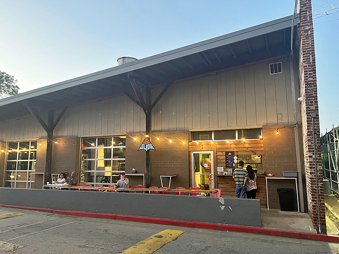 Industrial chic meets pizza perfection - where exposed brick walls frame some seriously good eats. 