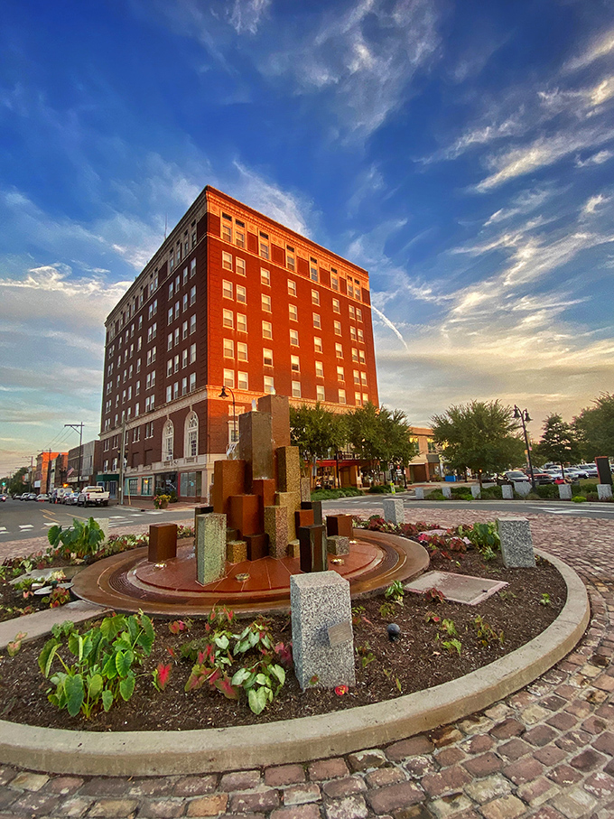 Goldsboro's historic buildings stand tall against the sky, guardians of stories from generations past.