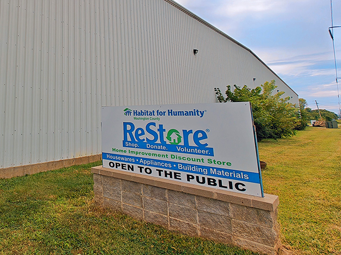 ReStore's no-nonsense exterior hides a DIYer's paradise of building materials and home improvement treasures.