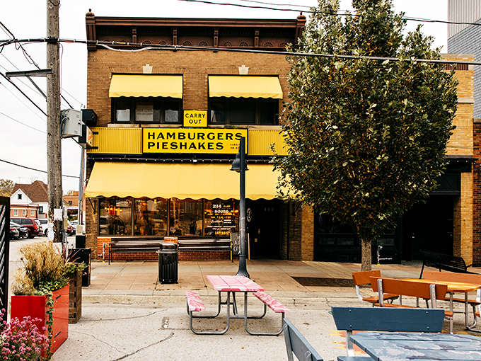 The yellow exterior practically glows with warmth, like a beacon calling all hungry souls to breakfast paradise.