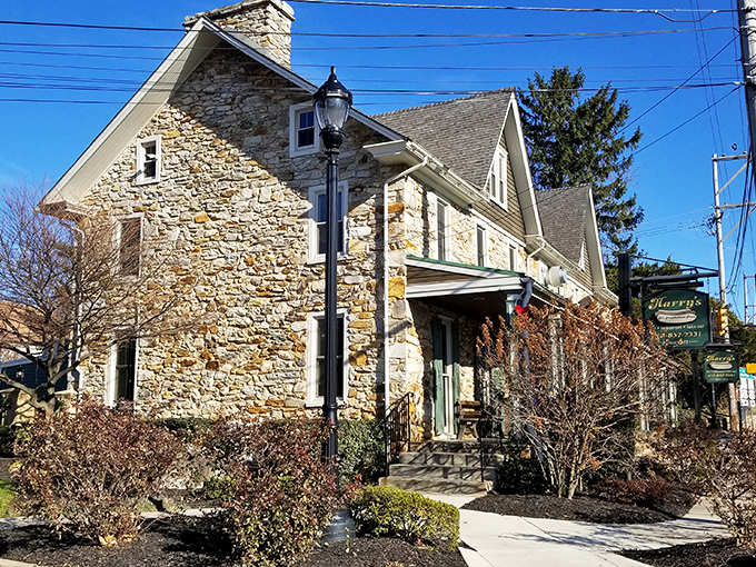 Stone walls and timeless charm make every hot dog feel like a special occasion worth savoring.