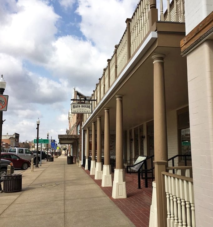 Those stately columns have watched more dinner dates than a matchmaker - since before your grandpa was born.