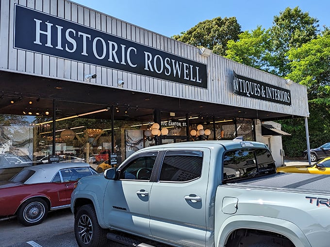 Historic Roswell's antique market fits perfectly into this charming town's timeless Southern character.