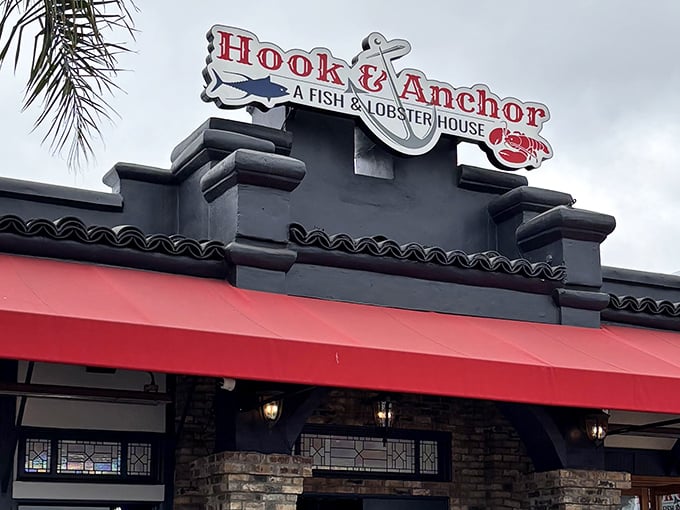 Hook & Anchor's nautical charm isn't just decoration - it's a promise that serious seafood adventures await inside.