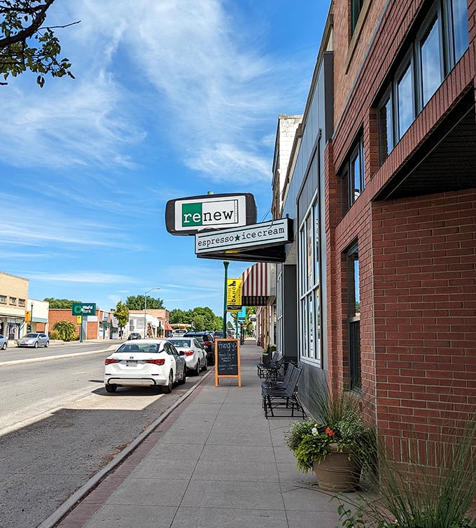 Jerome's downtown features charming brick buildings and coffee shops where specialty drinks cost less than chain store prices.
