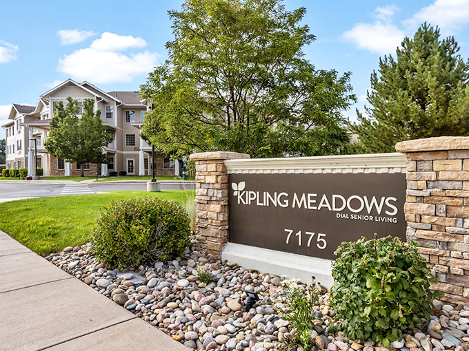Kipling Meadows' stone entrance creates that "I've arrived somewhere special" feeling every single day.