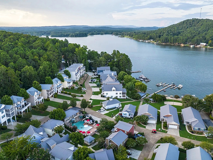 Leesburg's lakeside community: where white houses with gray roofs aren't just homes&mdash;they're front-row seats to nature's greatest show.