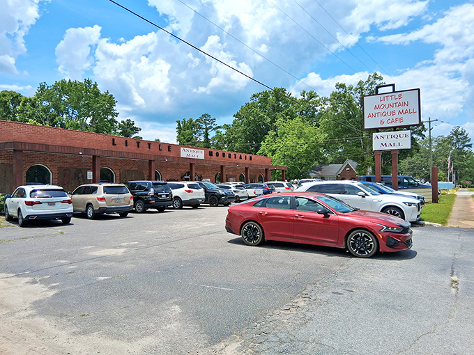 Main Street charm meets antique paradise in this brick building that's bigger on the inside than outside.