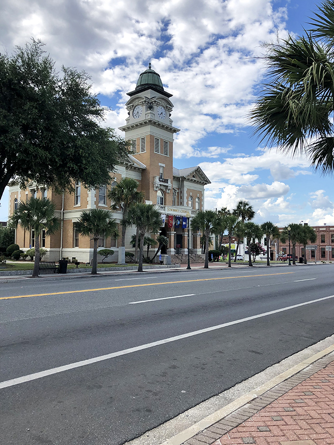 Sebring's majestic courthouse stands proud like a Southern gentleman, anchoring the town square with timeless architectural elegance.
