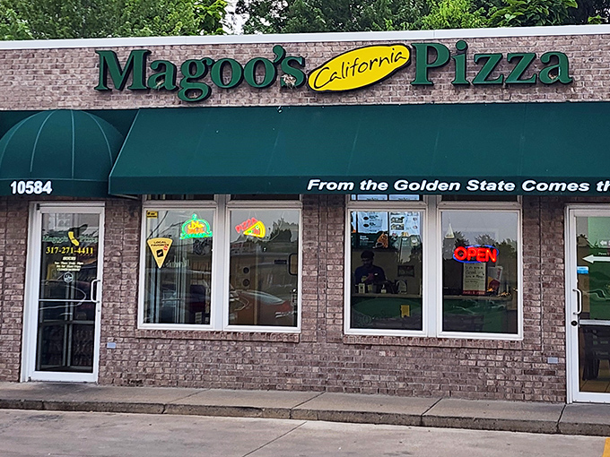 "From the Golden State comes the Golden Pizza" &ndash; Magoo's brings California dreaming to Indiana's pizza scene.