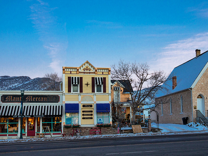 Manti's colorful Victorian storefronts create a Main Street where window shopping feels like stepping back in time.