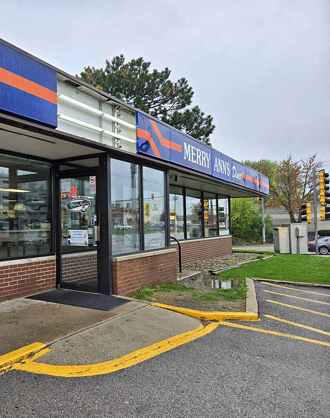 This classic diner car gleams like a chrome jewel, promising pancakes bigger than hubcaps inside.