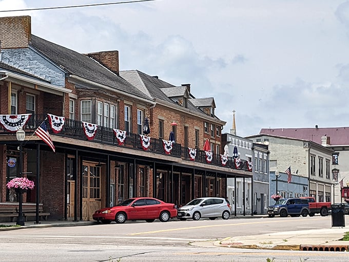 Metamora's historic main street beckons with the kind of old-fashioned charm that makes you want to linger.