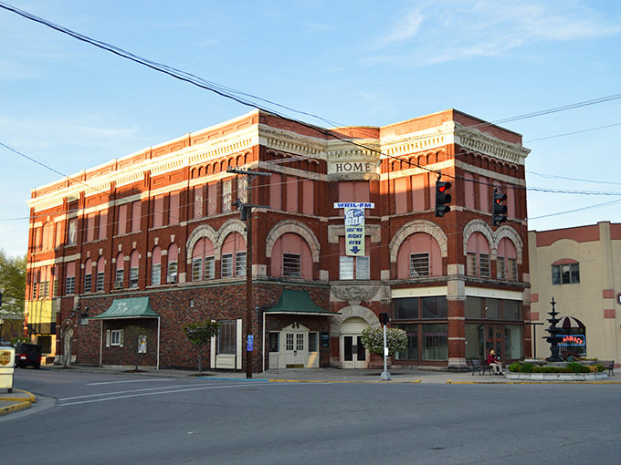 Historic brick buildings line up like old friends, each one offering character without the premium price tag.