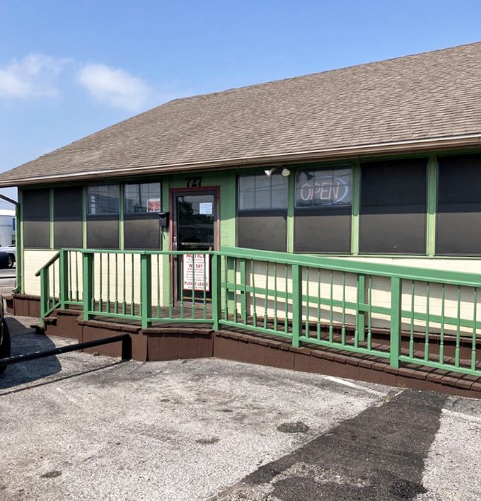 Mill Street Diner's humble green porch welcomes you like an old friend who happens to make the best pancakes in town.
