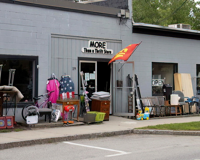 "More Than A Thrift Store" isn't just clever marketing &ndash; it's a promise this packed storefront delivers daily.