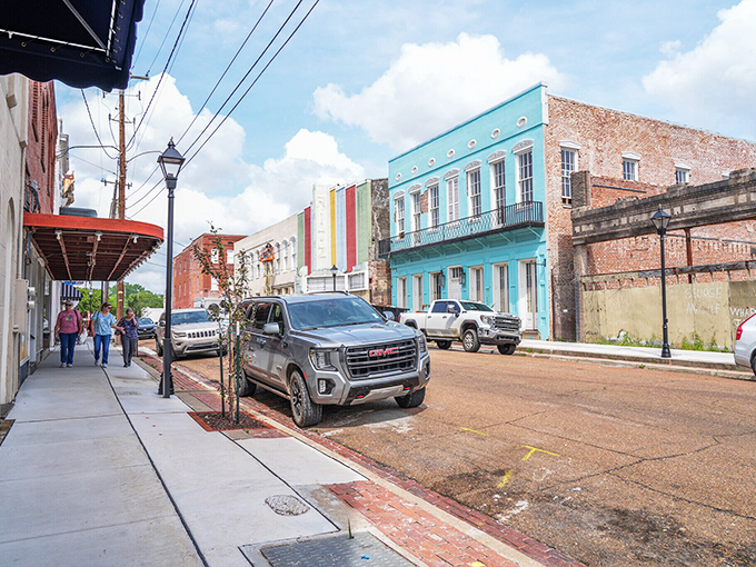 The mighty Mississippi curves gracefully past Natchez, where affordable antebellum homes await your rocking chair collection.